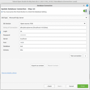 How to use Microsoft SQL Server in Talend Open Studio